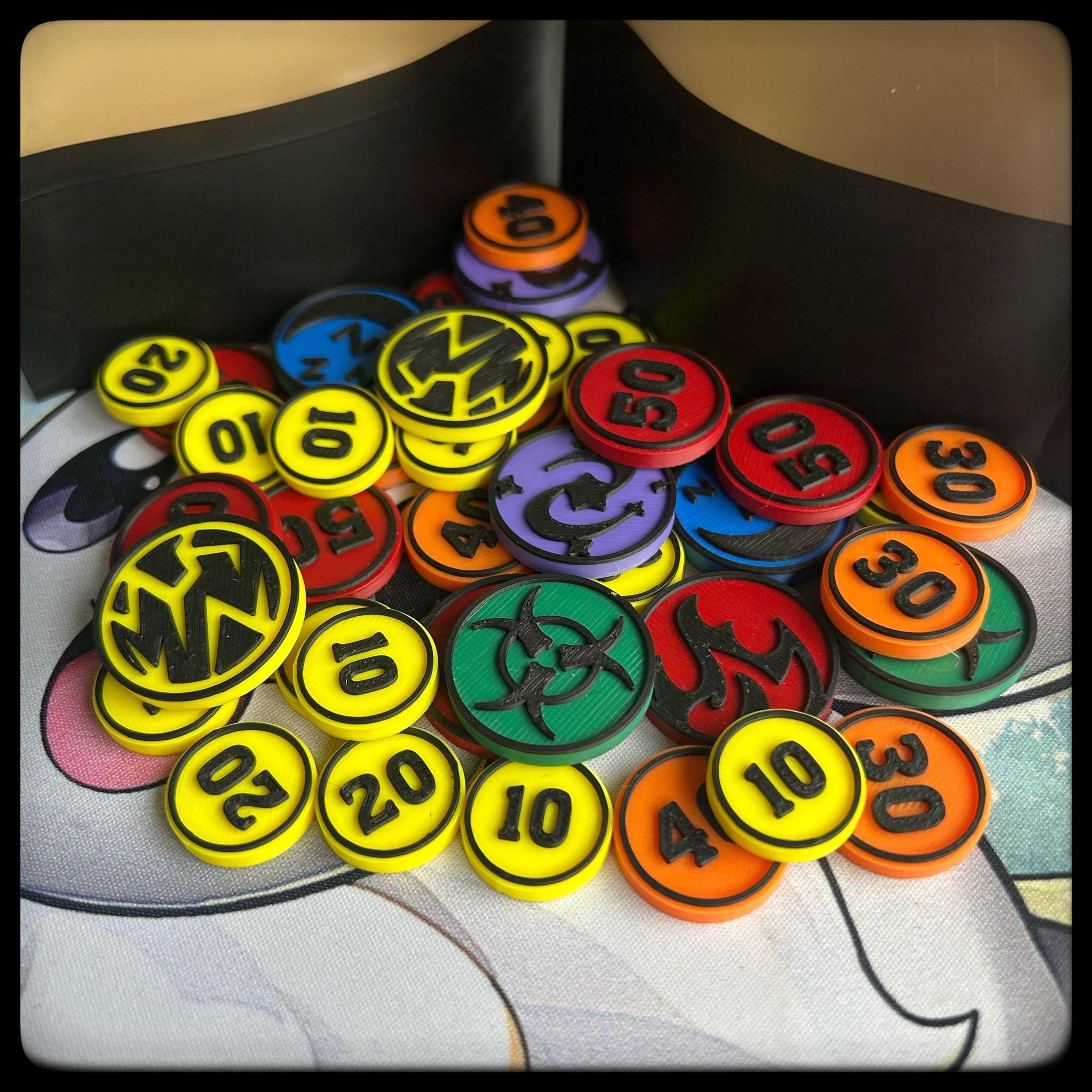 Pokemon 3D Printed Damage and Condition Markers- Pokémon TCG tokens ...